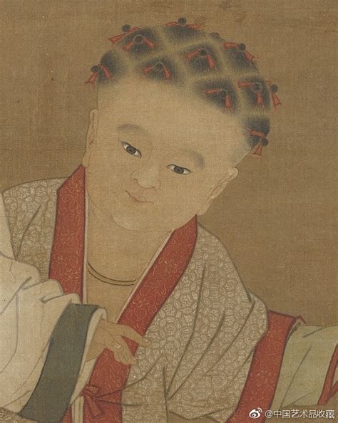 童戏图【 北宋 佚名《冬日婴戏图》】立轴，绢本设色，1962×1071cm，台北故宫博物院藏。在庭园的太湖石旁，梅花、山茶盛开，并有
