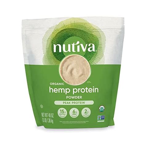 Nutiva Organic Cold Pressed Raw Hemp Seed Protein Powder Peak Protein