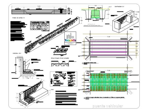 Puente Vehicular En Autocad Descargar Cad Gratis 115 Mb Bibliocad