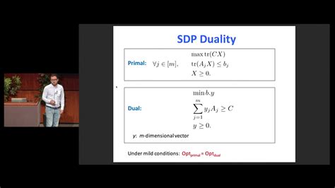 Quantum Speed Ups For Semidefinite Programming Youtube