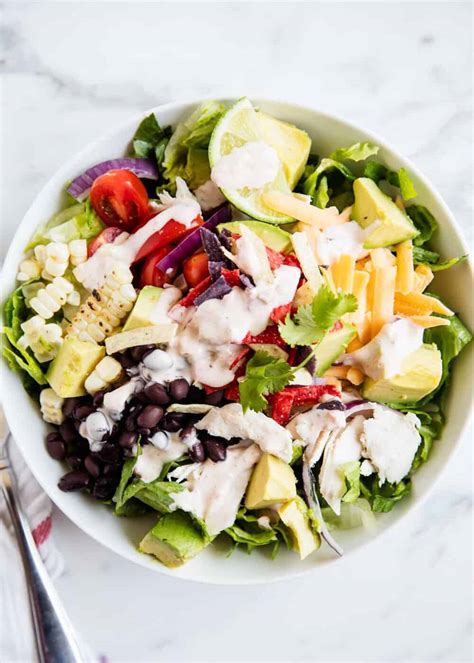 Easy Shredded Chicken Taco Salad I Heart Naptime