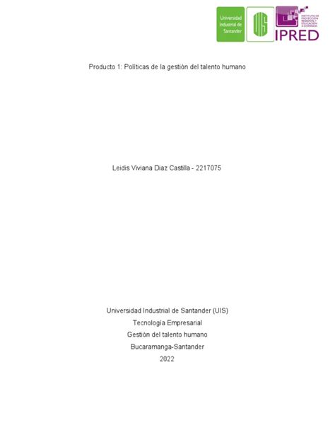 Gestion Talento Humano Pdf Gestión Del Talento Gestión De