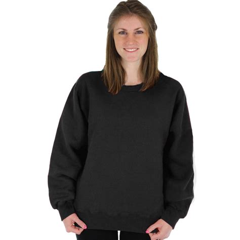 100 Heavy Cotton Womens Crewneck Pullover Sweatshirt Made In Canada