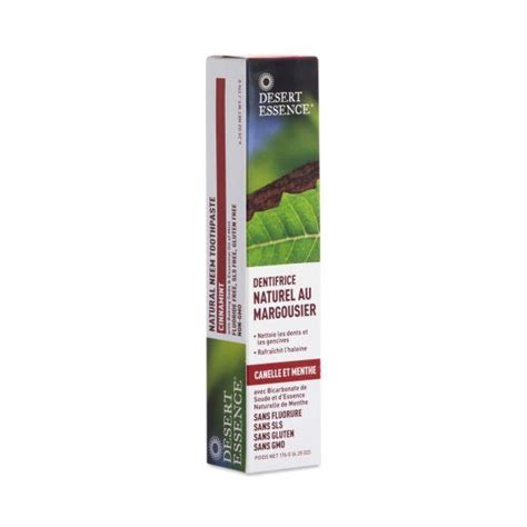 Desert Essence Neem Toothpaste Cinnamint