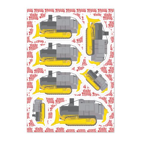 Killdozer Sticker Sheet Liberty Maniacs