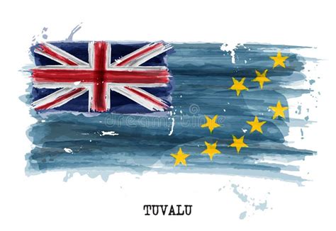Mapa De Tuvalu Silhueta Do Vetor De Tuvalu Fundo Borrado Ilustração Do