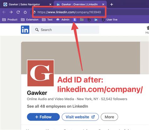 how to convert sales navigator url to linkedin url
