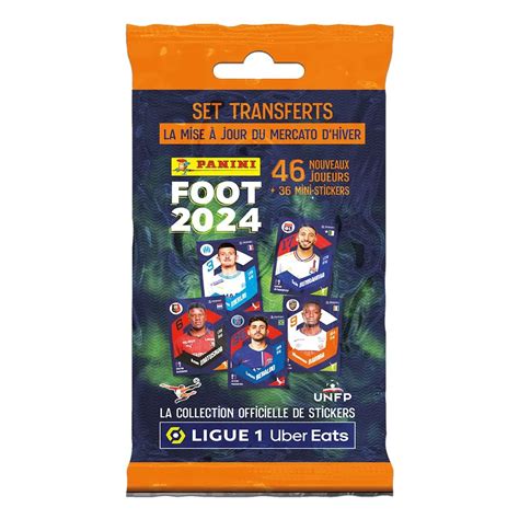 Panini Foot 2024 Ligue 1 Uber Eats Stickers Mise à Jour Set