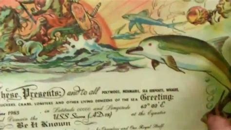 Shellback Certificate And 10 000 Year Frame Certificate Frames