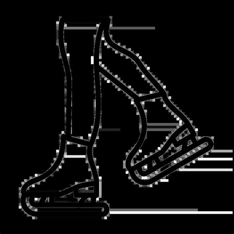피겨 스케이팅 라인 아이콘 벡터 일러스트 Png Ai 무료 다운로드 Pikbest
