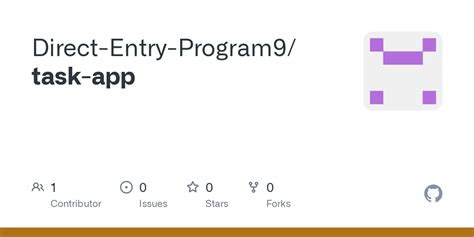 GitHub Direct Entry Program9 Task App