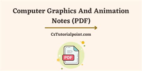 Computer Graphics And Animation Notes Download Computer Graphics And