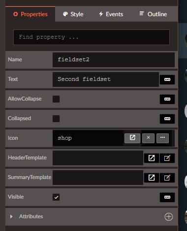 Design Time Options Not Available When Nested Fieldset Blazor Server