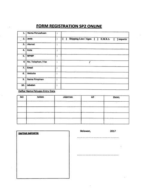 Form Sp2 Online Pdf