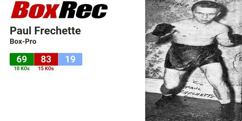 Boxrec Paul Frechette