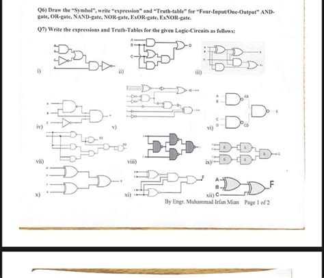 Solved Q6 Draw The Symbol Write Expression And Chegg