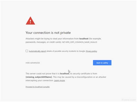 SSL Certificate Without SubjectAltName Wont Be Trusted Since Chrome 58