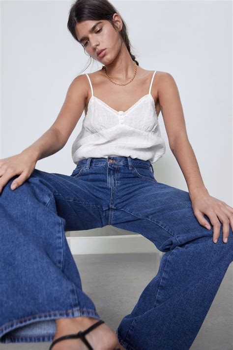 Camisole Zara United States In 2020 Leinen Tops