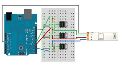 arduino controlled 12v rgb led strip instructables