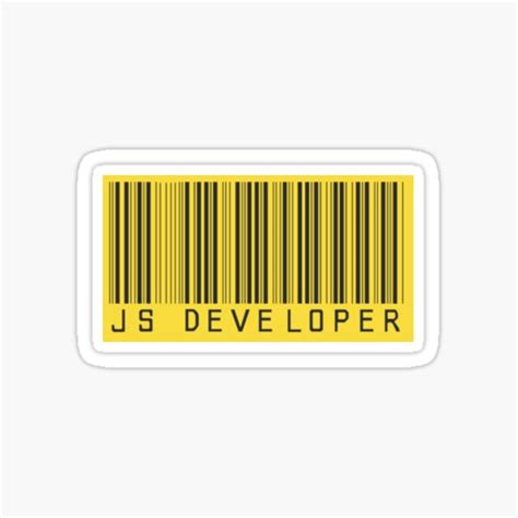JS Developer Sticker For Sale By Kiknag Redbubble