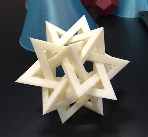Five Intersecting Tetrahedra Visions In Math