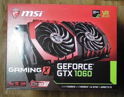 Видеокарта GeForce GTX 1060 3GB MSI Gaming X: 3 100 грн. - Комплектуючі ...