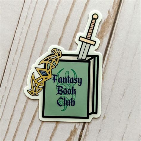 Fantasy Book Sticker Fantasy Books Bookish Sticker Fantasy Reader