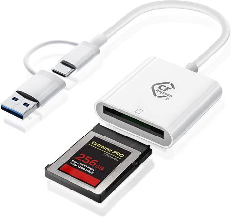 Cfexpress Type B Card Reader With Usb 32 Gen 2 10gbps And Usbc To Cf