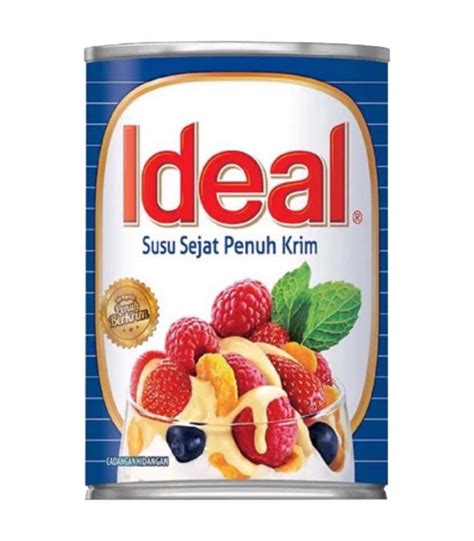 Ideal Susu Sejat Penuh Krim 390g