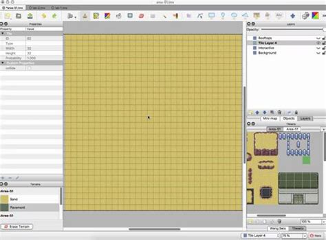The Terrain Brush In Tiled Makes Setting Up The Map A Breeze Here I Set Up Sand And Pavement