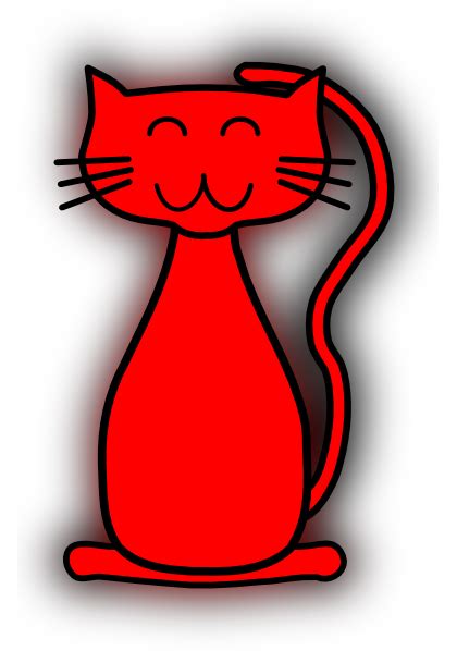 Red Cat Clipart