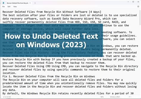 How To Undo Deleted Text In Ways Updated