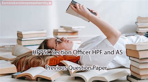 Hppsc Section Officer Hpf And As Previous Question Paper 2025 {download