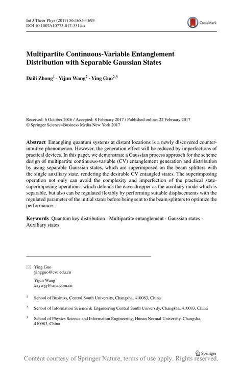 Multipartite Continuous Variable Entanglement Distribution With