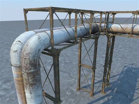 3d Pipeline Industrial Cgtrader