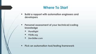 Banishing The Fears Of Test Automation Codestock 2022 PPT
