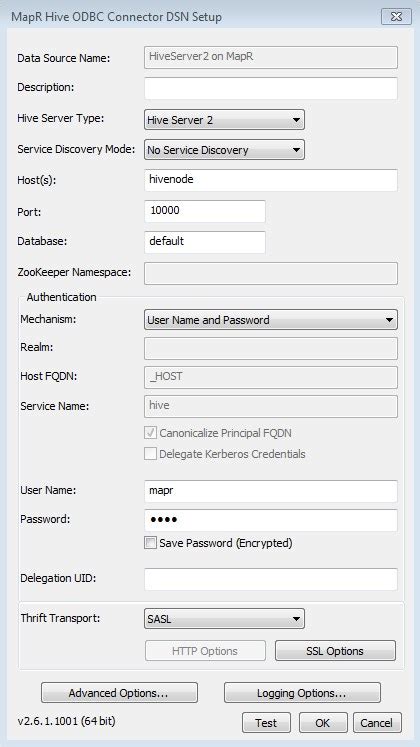 Configure Hive Odbc Connections On Windows