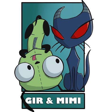 Gir And Mimi From Invader Zim By Keringimpressions Mom Art Invader Zim Favorite Character