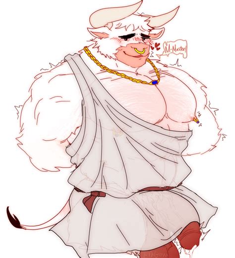 Rule 34 Anthro Asterion Minotaur Hotel Balls Big Muscles Blush