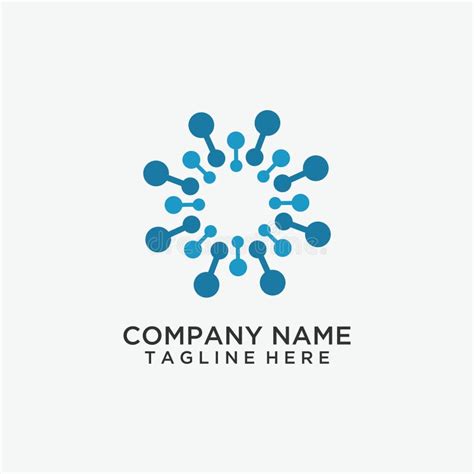 Round Tech Logo Stock Vector Illustration Of Network 82862882
