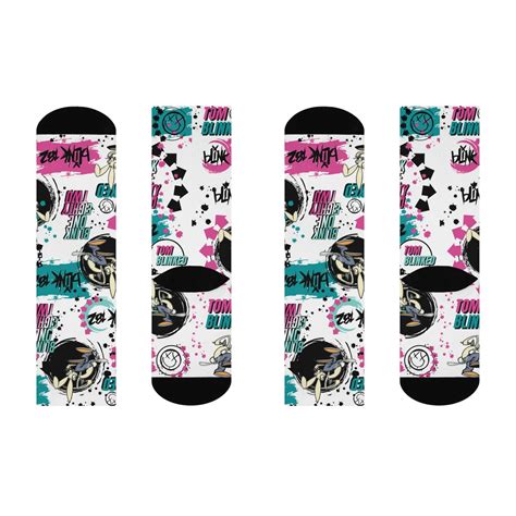 Blink 182 Socks Tom Blinked Unisex Stretchy Lightweight Colorful 1 Size