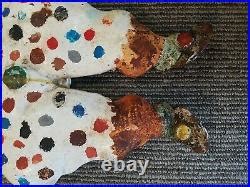 Antique Cast Iron Clown Shooting Gallery Carnival Target Antique Carnival Circus