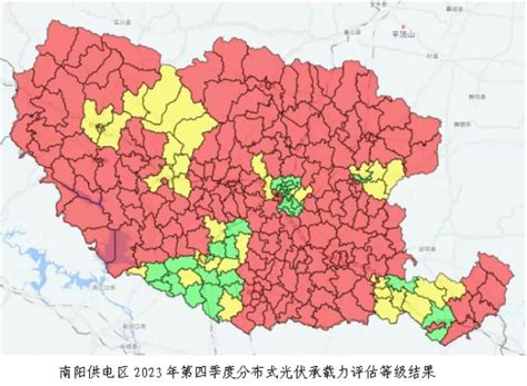河南南阳市2023年第四季度分布式光伏承载力评估等级结果