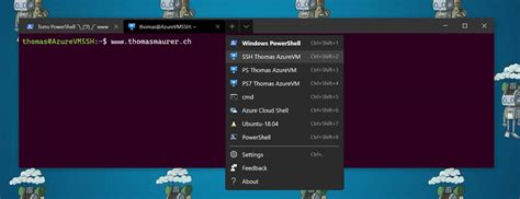 How To Ssh Into An Azure Vm From Windows Terminal Menu Thomas Maurer