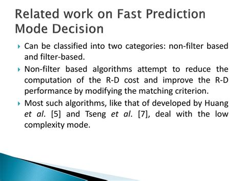 fast decision of block size prediction mode and intra block for h