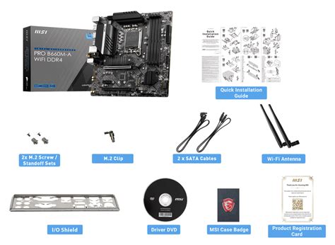 PRO B M A WIFI DDR Motherboard M ATX Intel Th Gen Processors
