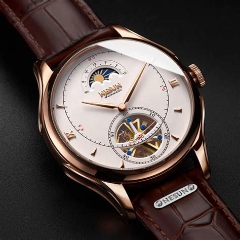 Automatische Mechanische Uhr Schweiz NESUN Tourbillon männer Uhren