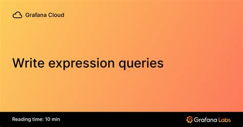 Write Expression Queries Grafana Cloud Documentation