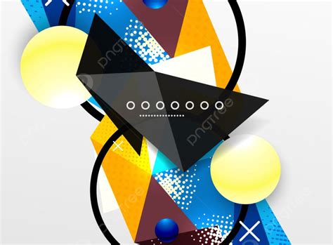 Vector Color Geometric Abstract Composition Background Mosaic