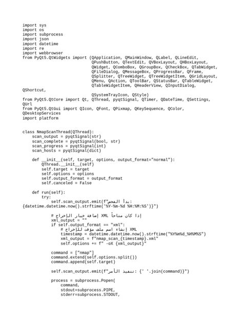 Python Nmap Scanning Tool Pdf Computer Science Computer Networking